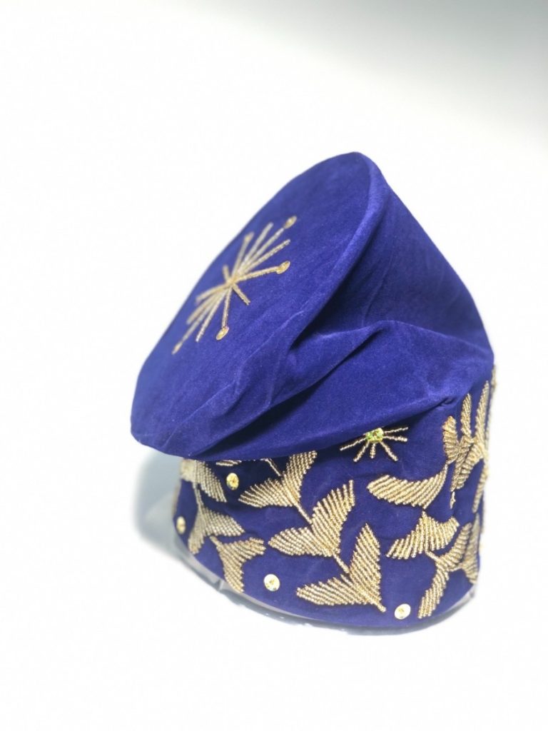 Buy Maroon Color Yoruba Men Velvet Beaded Cap for African Traditional ...