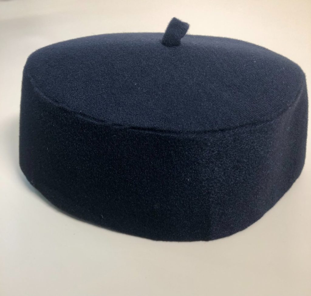 Buy Royal Blue with White Embroidery African Men Traditional Kufi Hat ...