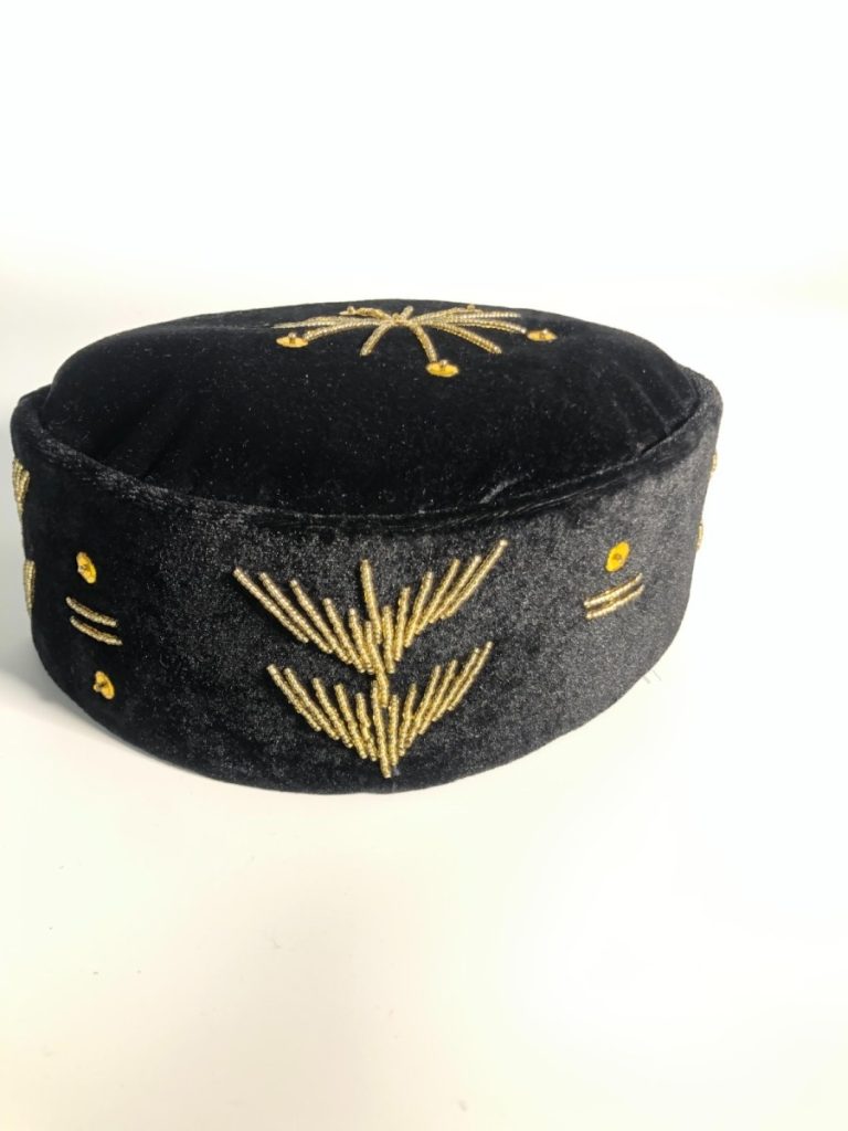 Buy Black Igbo Beaded Cap for Men, Nigeria Wedding Cap, Chief Cap for ...