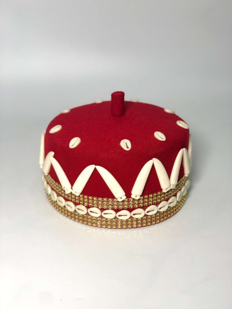 Buy Igbo Men Traditional Red Long Tonak Cap with Feathers - Capkings.ng